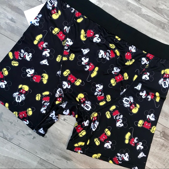 Disney | Underwear & Socks | Disney Mickey Mouse Mens Black Boxer ...